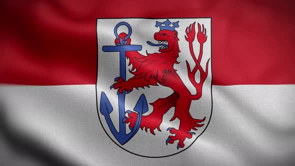 Dusseldorf Germany Flag Loop Background 4K, Motion Graphics | VideoHive