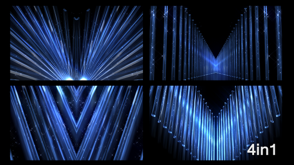 4 Pack Abstract Glass Stripe line Reflection Background, Motion Graphics