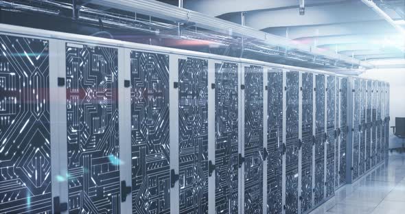 Data processing through data processing centre, Motion Graphics | VideoHive