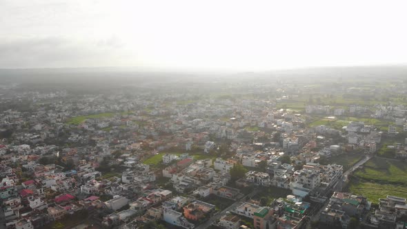 Aerial View Of Dehradun City Uttarakhand, Indian City Drone Shot ...