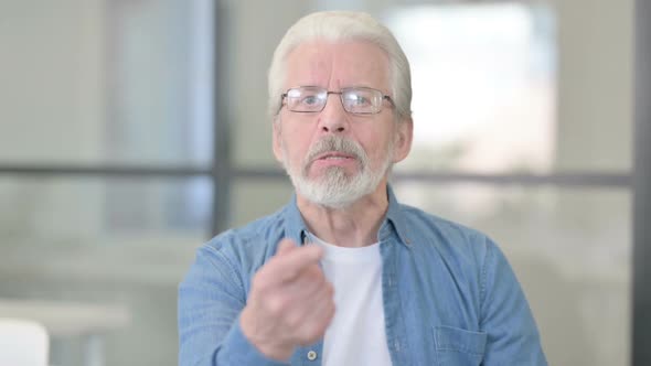 Portrait of Angry Senior Old Man Arguing Fighting, Stock Footage ...