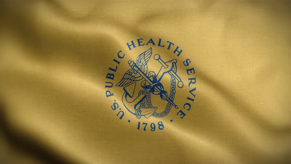 United States Public Health Service Flag Loop Background 4K, Motion ...