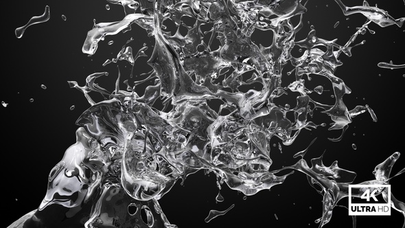 Pure Water Jet Stream Splash V1, Motion Graphics | VideoHive