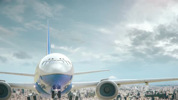 Airplane Take Off Tokyo Japan Fourth Version, Motion Graphics | VideoHive