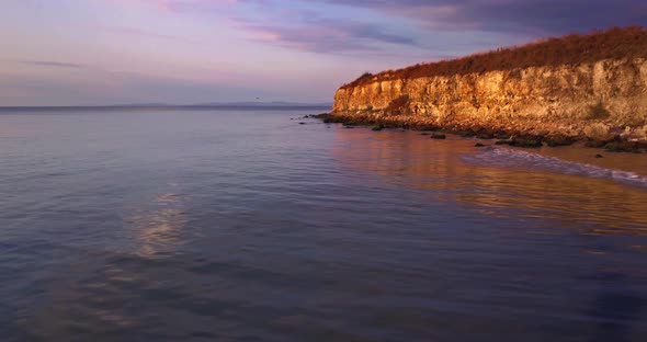 Sunset morning ocean view clouds golden hour, Stock Footage | VideoHive