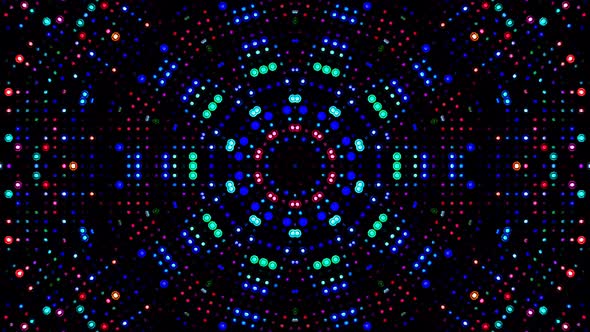 glowing light that regulates the movement of the dots in full color ...