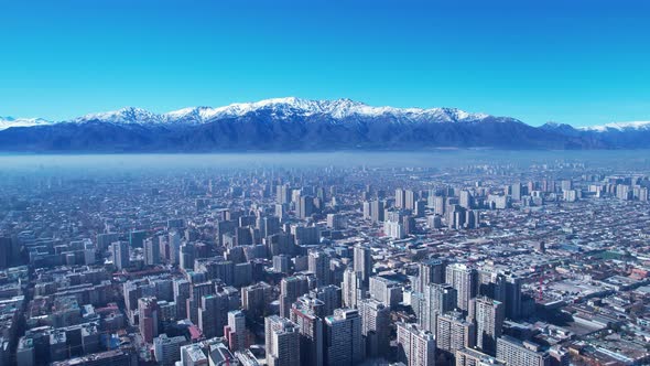 Cityscape of Santiago capital city of Chile South America country ...