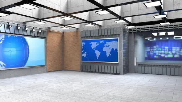Classic Style Virtual Studio Set N0010 A, Motion Graphics | VideoHive