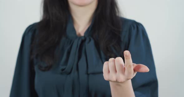 Beckoning with the index finger, Stock Footage | VideoHive