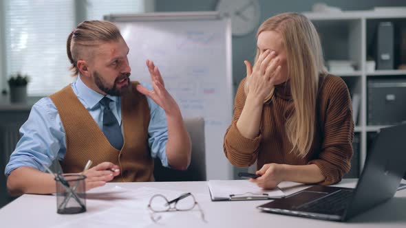 Business Partners Arguing on Meeting, Stock Footage | VideoHive