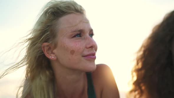 Model with Birthmark on Face Smiling Beautifully, Stock Footage | VideoHive