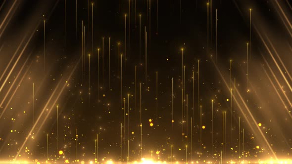 Golden Rising Particles, Motion Graphics | VideoHive