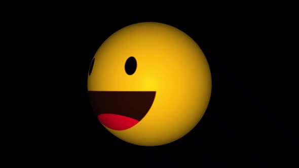 3D Emoji Smile Rotation, Motion Graphics | VideoHive