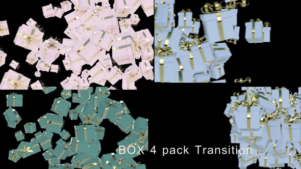 Gift Boxes Transition 4K, Motion Graphics | VideoHive