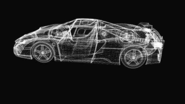 Car Wireframe, Motion Graphics | VideoHive