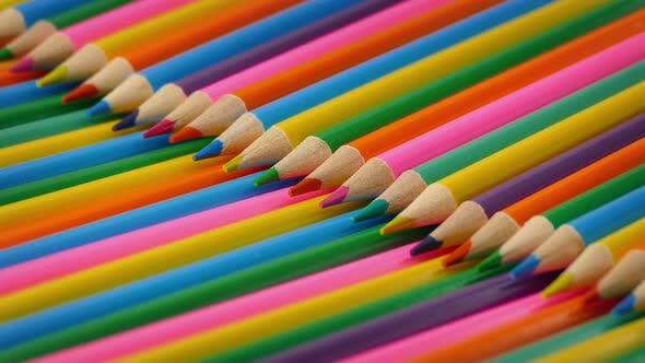 Colored Pencils Rotating, Stock Footage | VideoHive