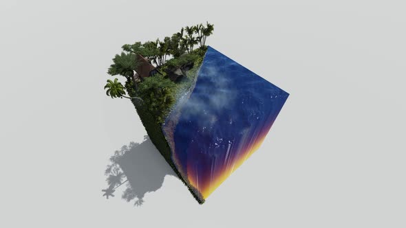 Beach isometric, Motion Graphics | VideoHive