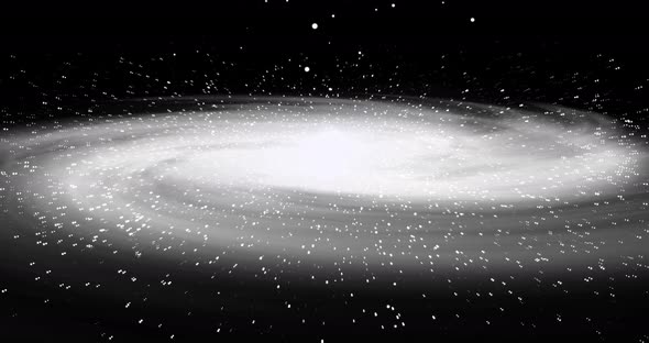 Realistic Milky way galaxy with hard core., Motion Graphics | VideoHive