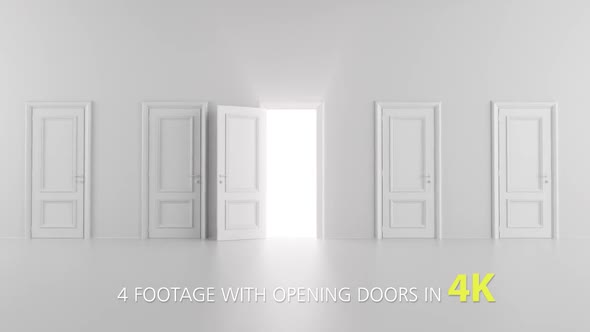 3 Footage With Opening Doors Pack 3, Motion Graphics | VideoHive