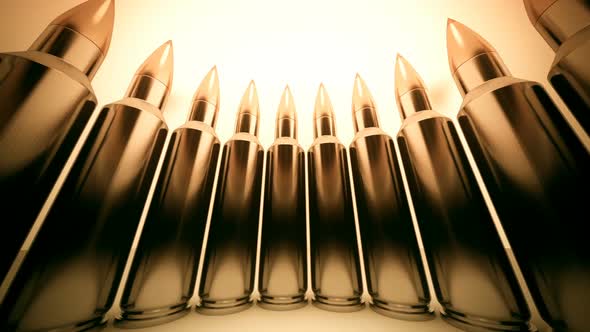 Seamless animation of circular bullets array around point of view ...