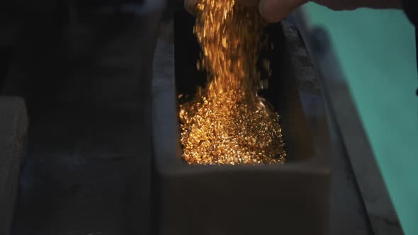The Process Of Making Gold Bars, Stock Footage | VideoHive