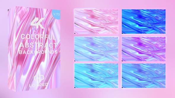 Chromatic Liquid Background Loops Pack, Motion Graphics | VideoHive