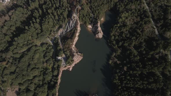 Aerial View Of Popular Scenic Spot Of Carrigfoyle Quarry In Barntown ...