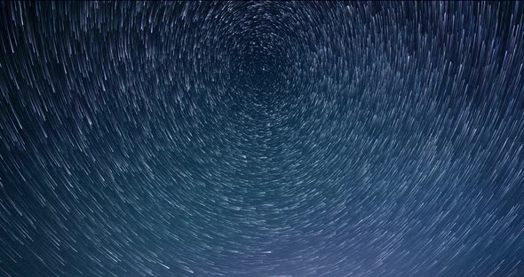 Time lapse. Star circles in the night sky, Stock Footage | VideoHive