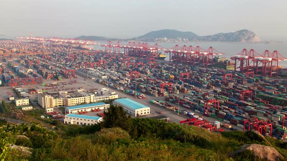 Yangshan Shanghai Container Port Terminal and Logistics Center ...