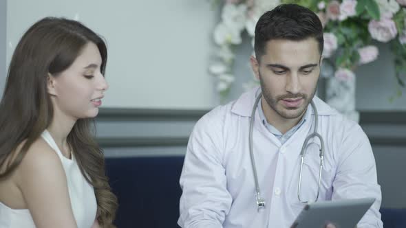 patient visit doctor at hospital, for medical health care check-up ...