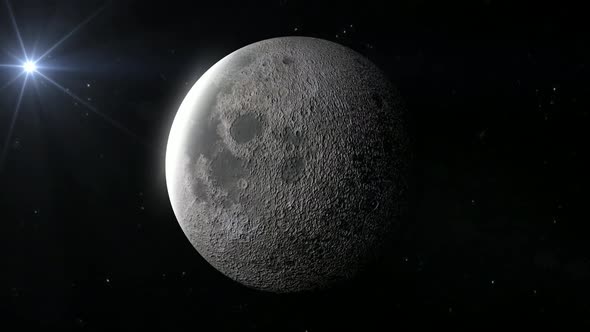 Realistic Cinematic Moon Animation 4K, Motion Graphics | VideoHive