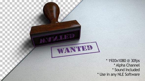 Wanted Stamp, Motion Graphics | VideoHive