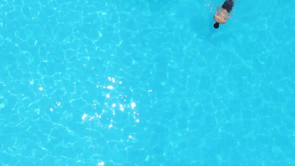 Swimming Pool From Above, Stock Footage | VideoHive