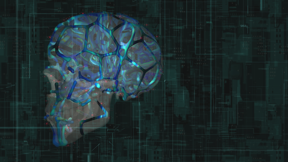 HUD UI Human Skull Scanner, Motion Graphics | VideoHive