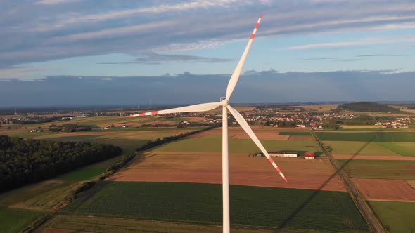 Aerial Shot Of Windmill, Stock Footage | VideoHive