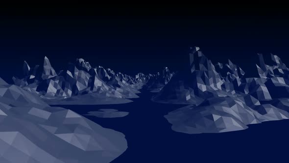 Digitally generated video of mountain , Motion Graphics | VideoHive