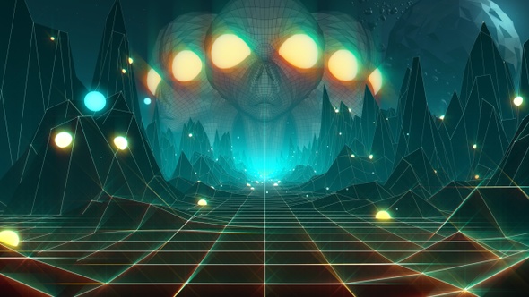 Alien Planet Low Poly, Motion Graphics | VideoHive