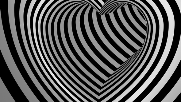 Moving Inside Heart Shaped Tunnel, Motion Graphics | VideoHive