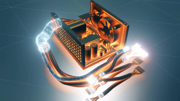 Inside Of Psu Power Supply Unit Hd, Motion Graphics | VideoHive