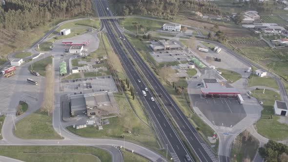 Portugal highway aerial view, Stock Footage | VideoHive