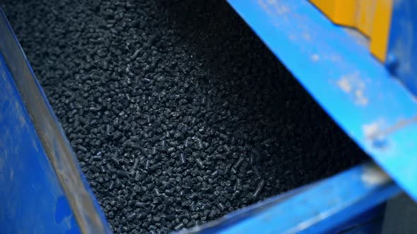 Compressed pellets for use as an eco-friendly renewable. , Stock Footage