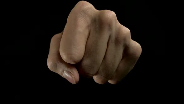 Male hand punching, Slow Motion, Stock Footage | VideoHive