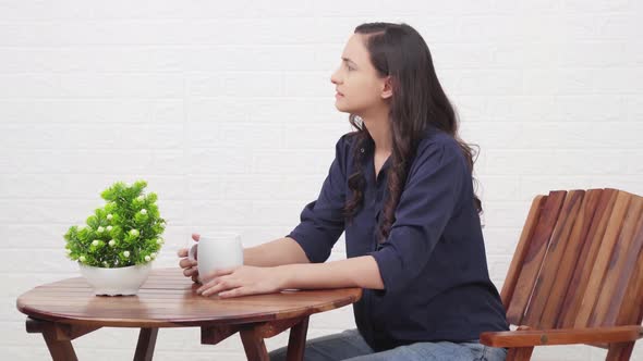 Indian girl waiting for someone for a long time, Stock Footage | VideoHive