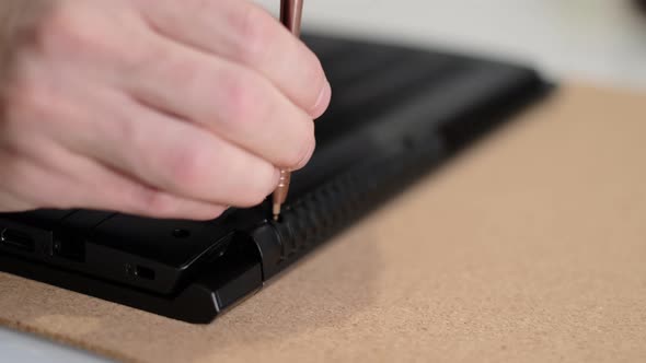 Unrecognizable Engineer Separating Computer From Case, Stock Footage