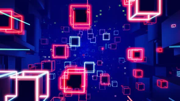 3d Looped Bg Motion Design Neon Light, Motion Graphics | VideoHive
