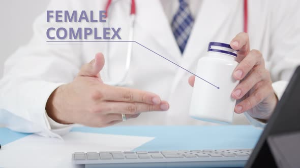 Doctor Talks About a Generic FEMALE COMPLEX in His Workplace, Stock Footage