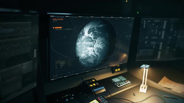 Orbital Scanner System Creates Map Of Planet Globe Using Satellite ...