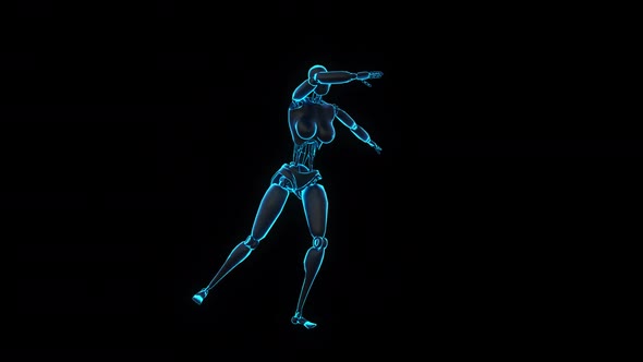 Droid Woman Dance, Motion Graphics | VideoHive