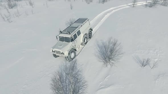 All-terrain vehicle on six wheels, Stock Footage | VideoHive