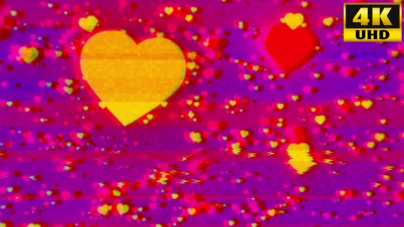 Hearts Bokeh Particles Background Vj Loops V2, Motion Graphics | VideoHive